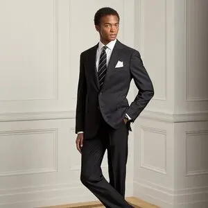 Ralph Lauren Gregory Hand-tailored Wool Serge Suit Black