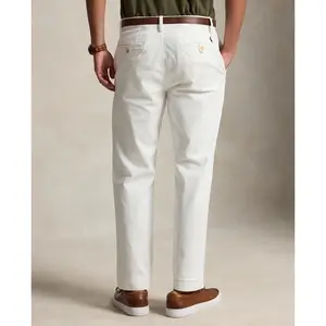 Ralph Lauren Stretch Straight Fit Washed Chino Pant - Ceramic White