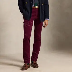 Ralph Lauren Andover Slim Fit Stretch Corduroy Pants - Ruby