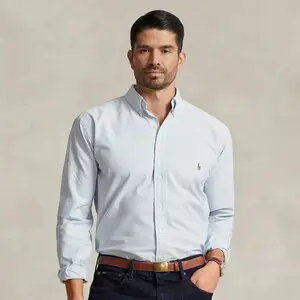 Ralph Lauren Striped Oxford Shirt - Blue