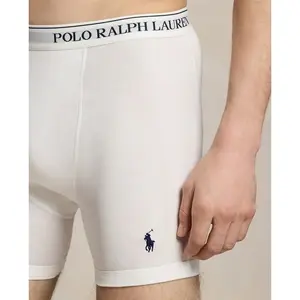 Ralph Lauren Cotton Wicking Boxer Brief 3-pack - White