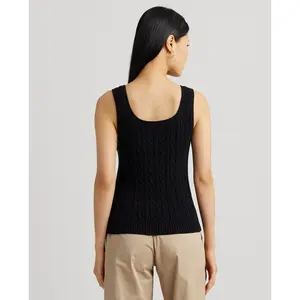 Ralph Lauren Cable-knit Sleeveless Sweater - Black