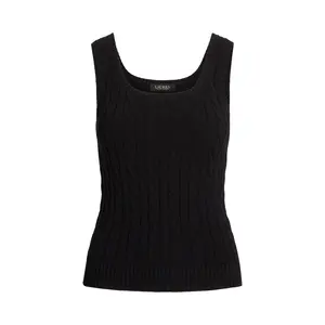 Ralph Lauren Cable-knit Sleeveless Sweater - Black