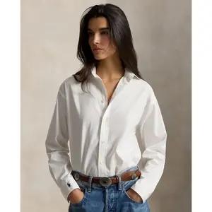 Ralph Lauren Relaxed Fit Cotton Shirt With Embroidered Pony