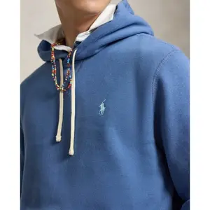 Ralph Lauren Fleece Hoodie With Embroidered Logo - Carson Blue