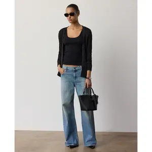 Ralph Lauren Ellis Rib-knit Cotton-blend Tank Top - Black