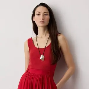Ralph Lauren Ellis Rib-knit Cotton-blend Tank Top - Bright Red