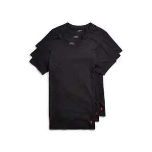 Ralph Lauren Slim Fit Wicking Crew 3-pack - Black