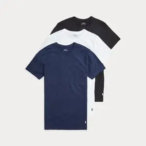 Ralph Lauren Slim Fit Wicking Crew 3-pack Navy/white/black