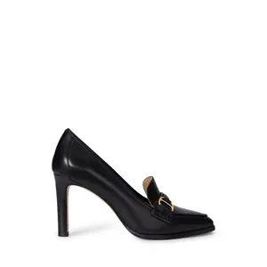 Ralph Lauren Tasha Leather Pump - Black