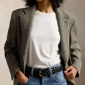 RALPH LAUREN Braided Calfskin Belt