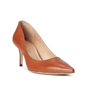Ralph Lauren Lanette Leather Pump - Deep Saddle Tan