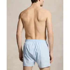 Ralph Lauren Classic Woven Cotton Boxer 3-pack - Blue/white/navy
