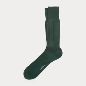 Ralph Lauren Rib-knit Cotton Trouser Socks - Hunter