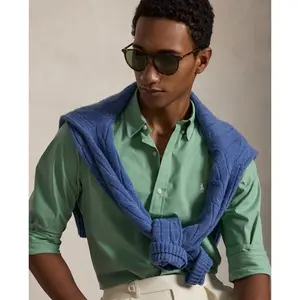 Ralph Lauren Slim Fit Stretch Poplin Shirt - Faded Mint