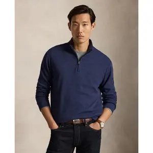 Ralph Lauren Textured Quarter-zip Pullover - Spring Navy Heather