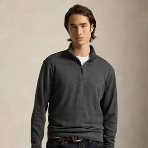 Ralph Lauren Textured Quarter-zip Pullover - Windsor Heather