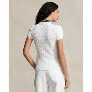 Ralph Lauren Cable-knit Polo Shirt - White