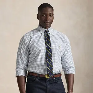 Ralph Lauren Tattersall Oxford Shirt - White/blue Multi