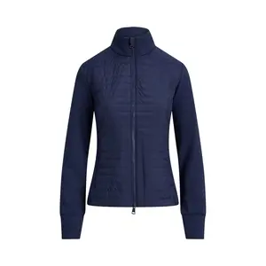 Ralph Lauren Rlx Hybrid French Terry Quilted Zip Jacket - Refined Navy