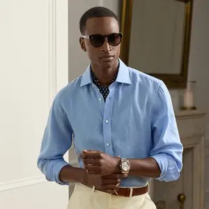 Ralph Lauren Linen Shirt - Light Blue