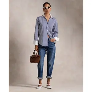 Ralph Lauren Striped Cotton Shirt With Extended Cuffs