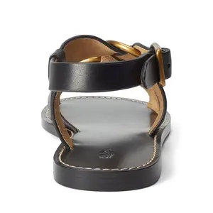 Ralph Lauren Double O-ring Leather Sandal