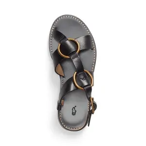 Ralph Lauren Double O-ring Leather Sandal