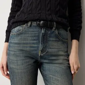 Ralph Lauren Calfskin Belt - Black