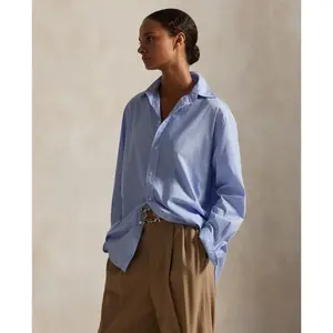 Ralph Lauren End-on-end Cotton Oversized Shirt
