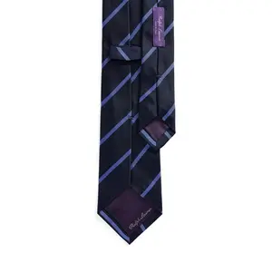 Ralph Lauren Striped Silk Repp Tie - Navy/blue