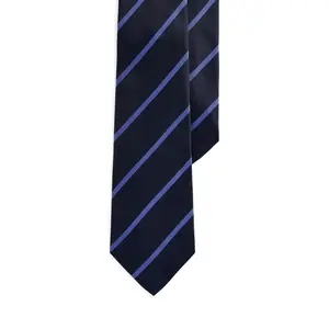 Ralph Lauren Striped Silk Repp Tie - Navy/blue