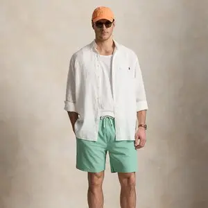 Ralph Lauren Traveler Stretch Classic Fit Swim Trunk - Celadon