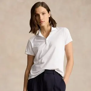 Ralph Lauren Classic Fit Tour Polo Shirt - Ceramic White