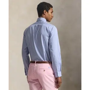 Ralph Lauren Classic Fit Striped Poplin Shirt - Blue/white