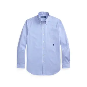Ralph Lauren Classic Fit Striped Poplin Shirt - Blue/white
