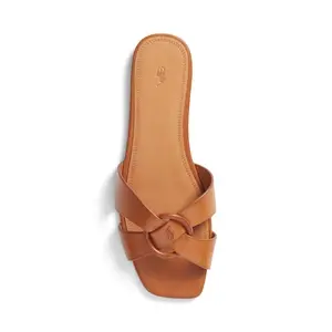 Ralph Lauren Leather O-ring Sandal - Cuoio