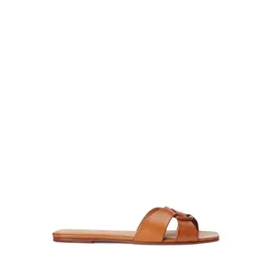 Ralph Lauren Leather O-ring Sandal - Cuoio