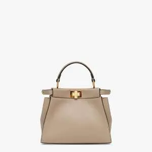 Fendi Peekaboo Mini Bag - Beige