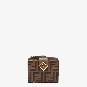 Fendi Ff Diamonds Wallet - Brown