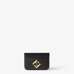Fendi Ff Diamonds Card Case - Black