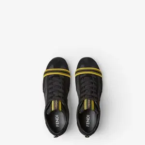 Fendi Wrap Lace-up Trainers - Black