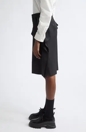 Undercover Ruffle Tailored Shorts