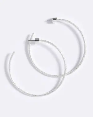 EMMA PILLS Extra Her Hoops - Silver
