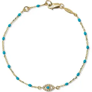 Anzie Evil Eye Pavé Diamond Bracelet