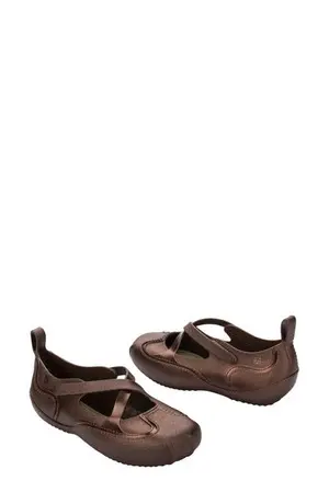 Melissa Aira Water Resistant Mary Jane Sneaker - Bronze/green