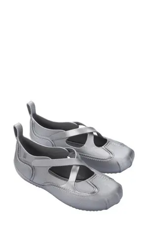 Melissa Aira Water Resistant Mary Jane Sneaker - Silver