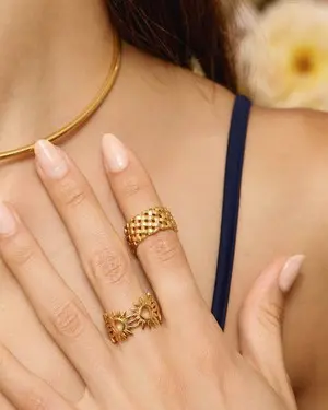 EMMA PILLS Desert Heat Ring - Silver
