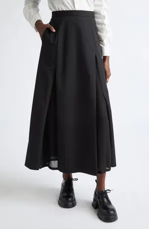 UNDERCOVER Undercover Slit Wool-Blend Skirt