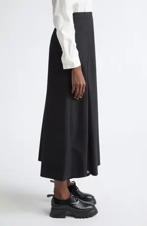 Undercover Slit Wool-blend Skirt